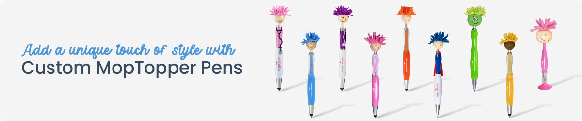 Custom Mop Toppers and Promotional Stylus Pens