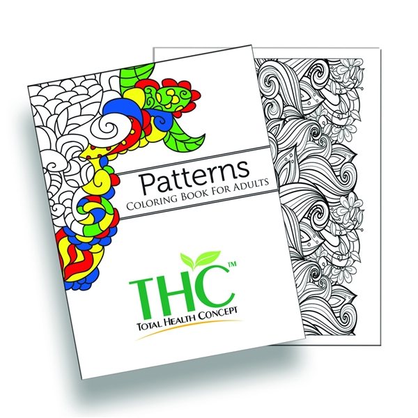 Promotional Coloring Book For Adults with Stock Designs