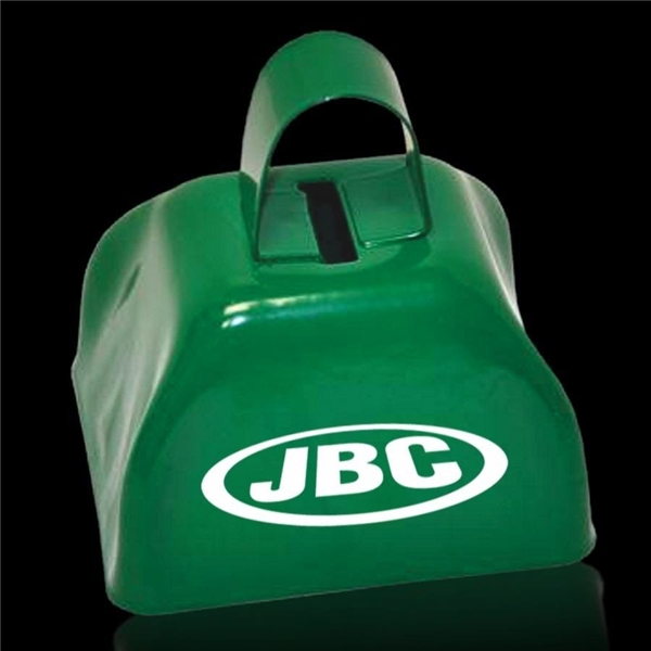 Promotional 3" Green Metal Cowbell