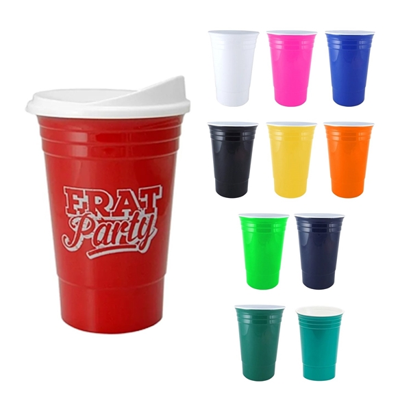 Promotional 16 oz Double Wall Insulated "Party" Plastic Cup