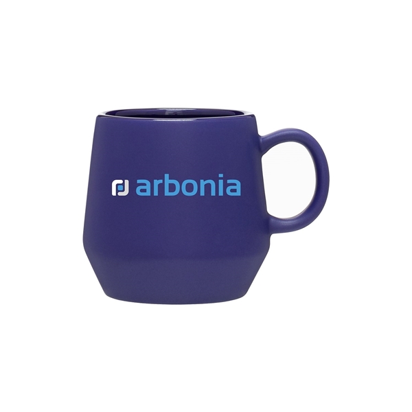 Promotional 16 oz Verona Ceramic Mug - Matte Cobalt Blue