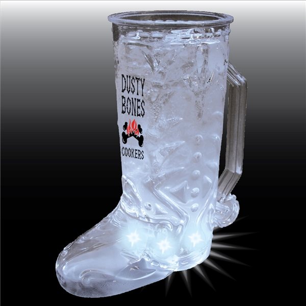 20 oz 5-Light Western Themed Plastic Cowboy Boot Mug with Handle
