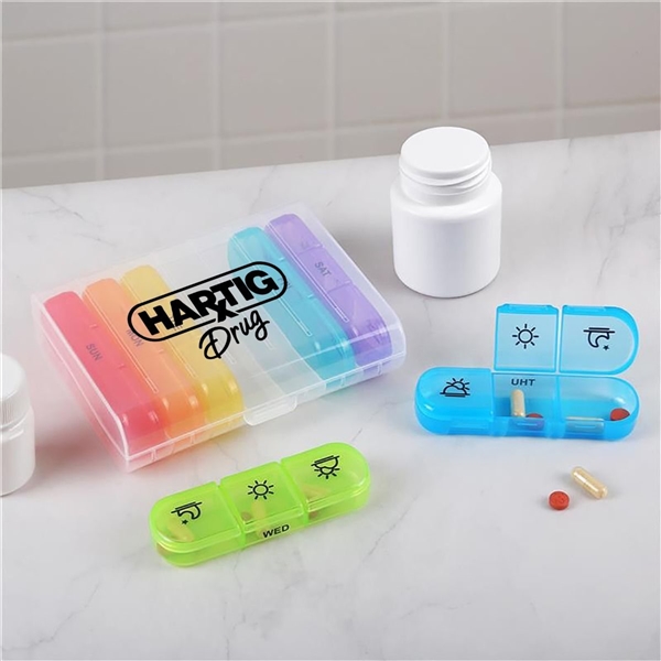 Promotional 21 Compartment Pill Box