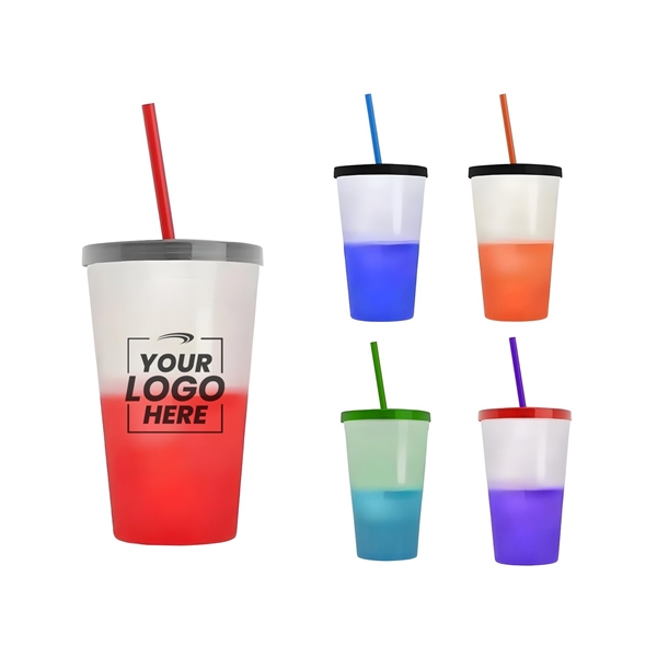 Promotional 22 oz Cool Color Change Sport Sipper