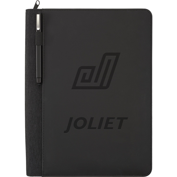 Vienna Heathered Zippered Padfolio with FSC® Mix Paper