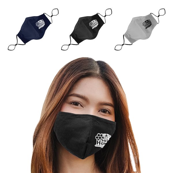 Promotional 3 Ply Cotton Fitted Mask