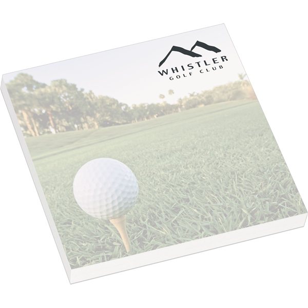 Promotional 3" X 3" Adhesive Notepad - 50 Sheet