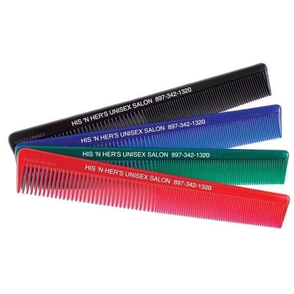 Promotional Unbreakable Styling Combs - 7" - 4 Colors