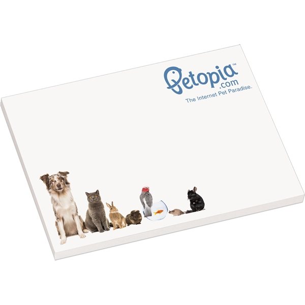 Promotional 4" X 3" Adhesive Notepad - 25 Sheet