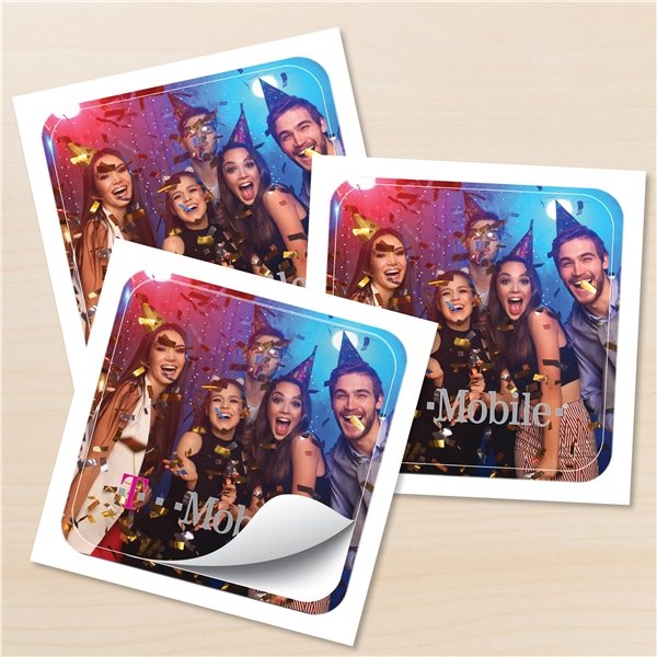 Promotional 4" X 4" Rounded Corner Sticker