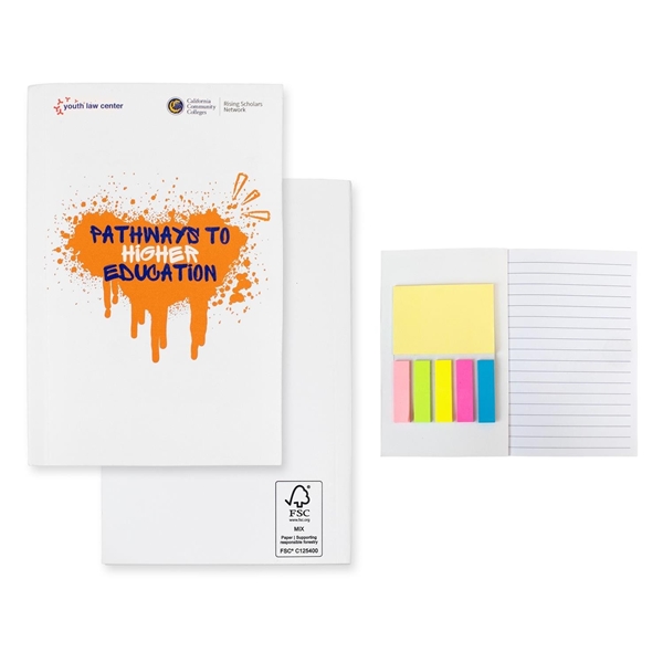 Promotional 4" X 6" Perfect Paper Cover Sticky Note Book