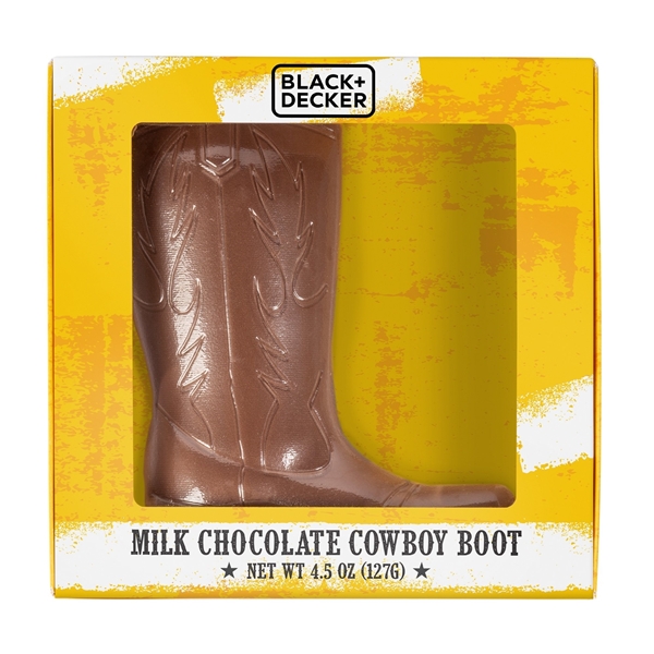 Promotional 4.5 oz Chocolate Molded Cowboy Boot