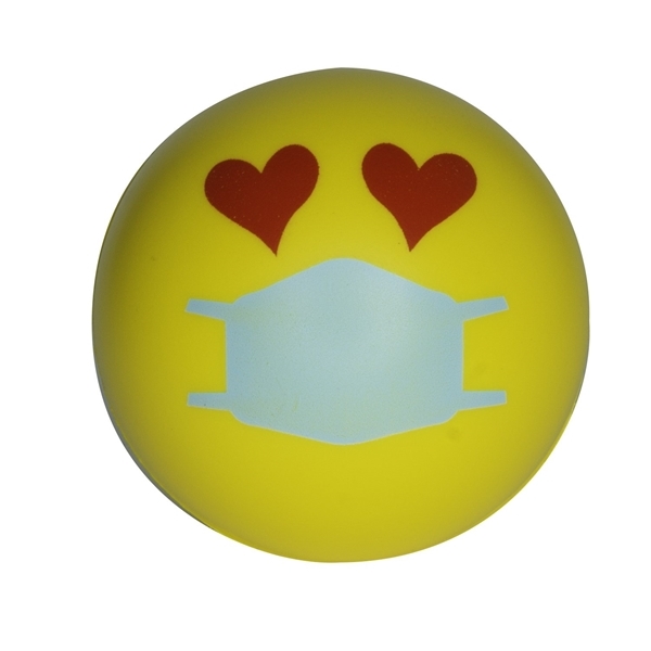 Promotional Love PPE Emoji Stress Ball