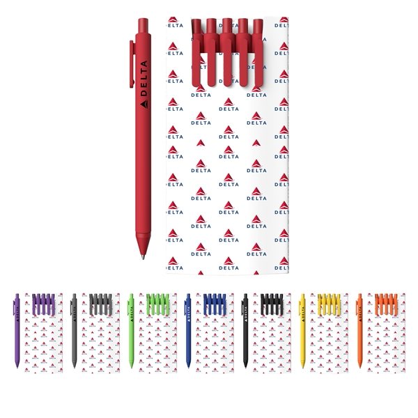 Promotional 5-Piece Alix Pen Set and Custom Sleeve