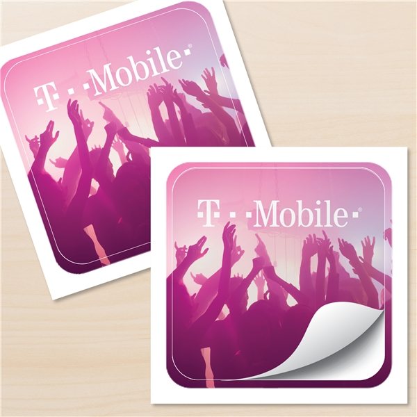 Promotional 5" X 5" Rounded Corner Sticker
