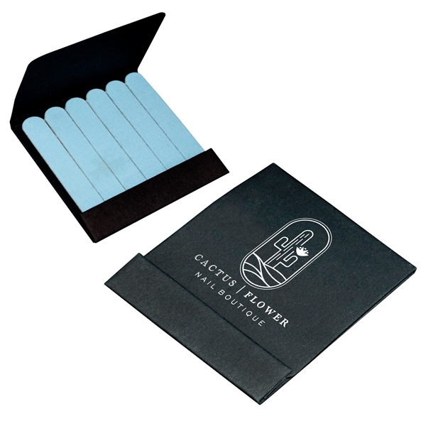 Promotional 6- In -1 Matchbook Nail File - Bulk