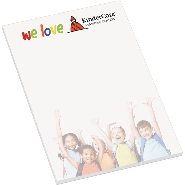 Promotional 4" X 6" Adhesive Notepad - 25 Sheet