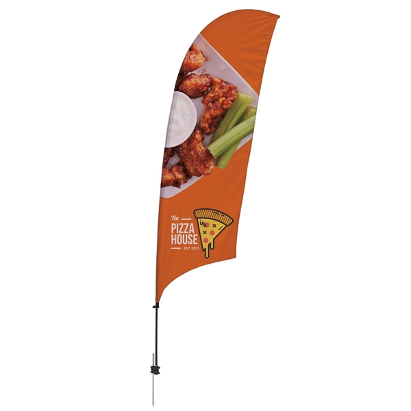 Promotional 10.5' Value Razor Flag Sail Sign Kit (Single-Sided with ...