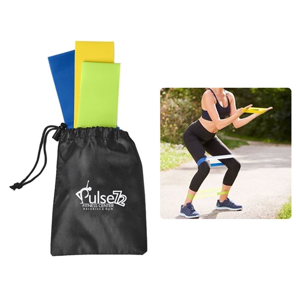 Promotional Gradient Resistance Bands Set