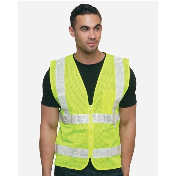 Promotional Bayside - Unisex USA-Made Mesh Safety Vest