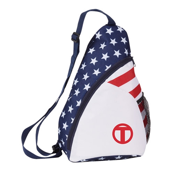 Promotional Stars & Stripes Promo Sling Backpack
