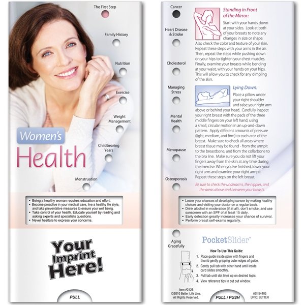 Promotional Pocket Slider - Women's Health