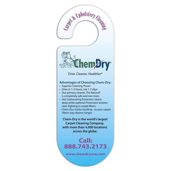 Promotional Door Hanger Oval Paper Card