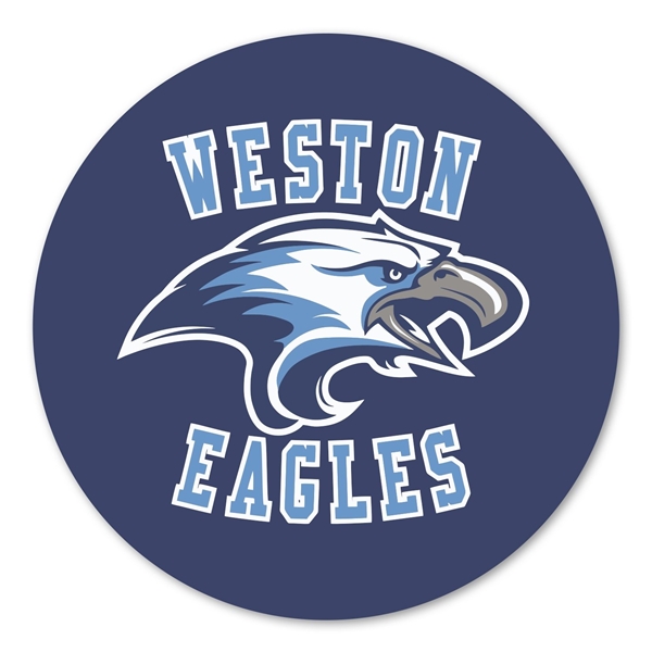 Promotional 4.5 In Circle Perm Bumper Sticker