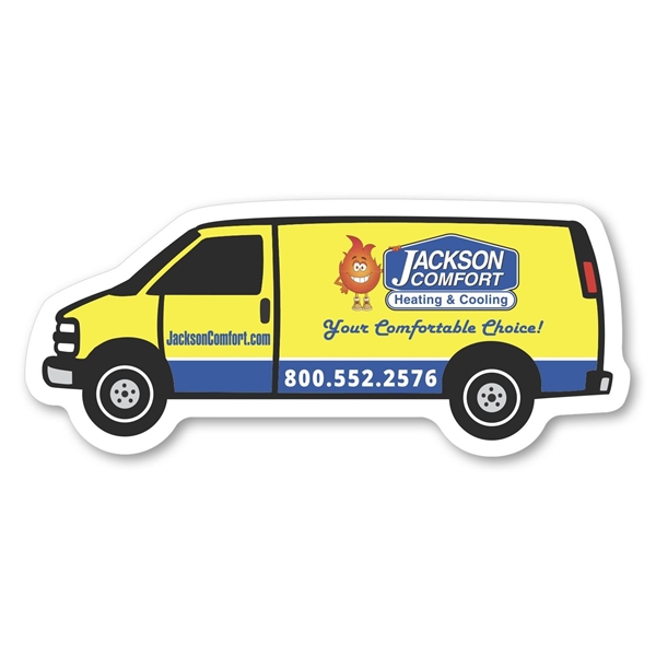 Promotional Customizable 1.625x3.812 Van Magnet