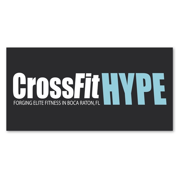 Promotional 3.75 X 7.5 In Rect Perm Bumper Sticker