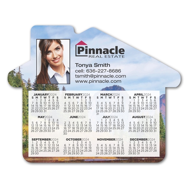 Promotional Real Estate Themed Calendar House Magnet