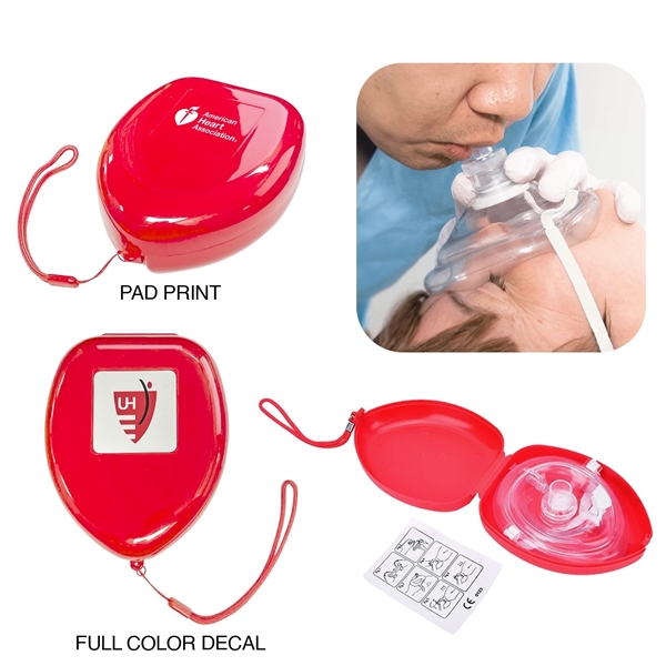 Promotional CPR Mask With One-Way Valve And Filter