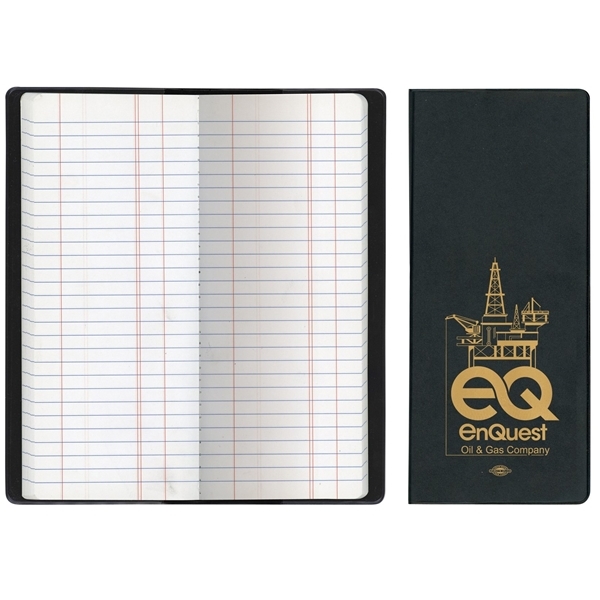 Promotional Oil & Pipe Long Tally Book-Standard Vinyl