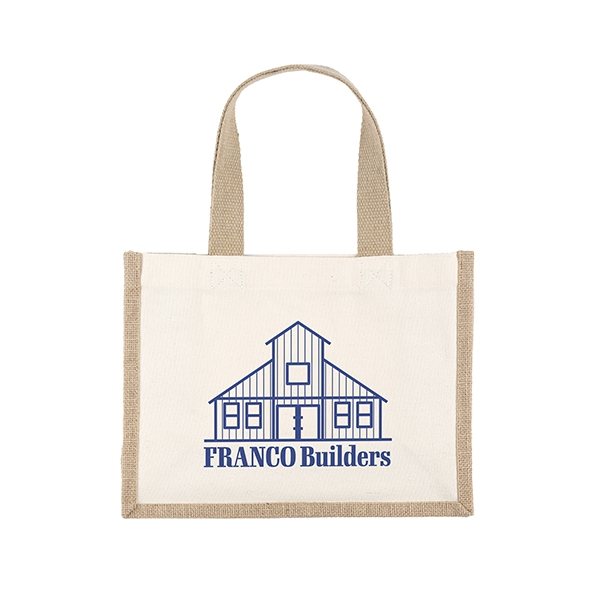 Promotional Reyna Custom Natural Tote Bag - Screen Print