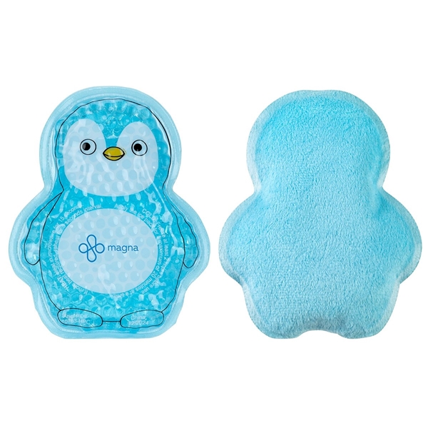 Promotional Plush Penguin Aqua Pearls™ Hot/Cold Pack