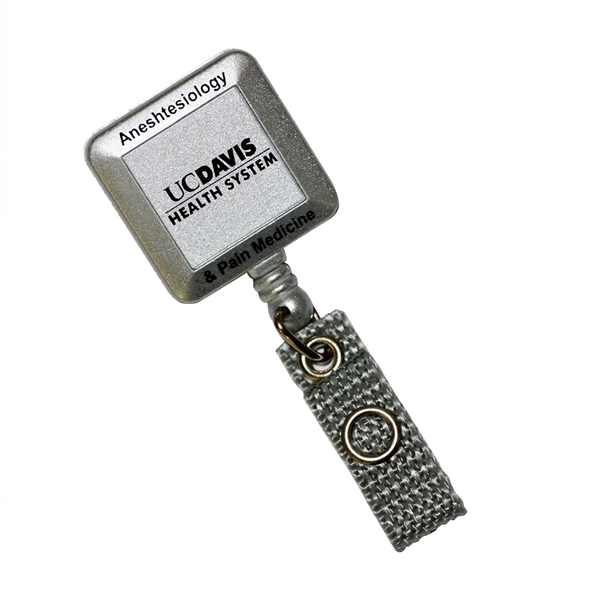 Promotional Silver Tract Retractable Badge Holder