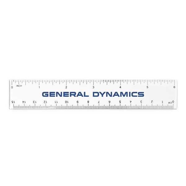 Promotional Crystal Clear 6 Inch Ruler