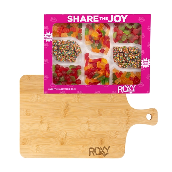 Promotional Gummy Charcuterie Tray with Bamboo Board