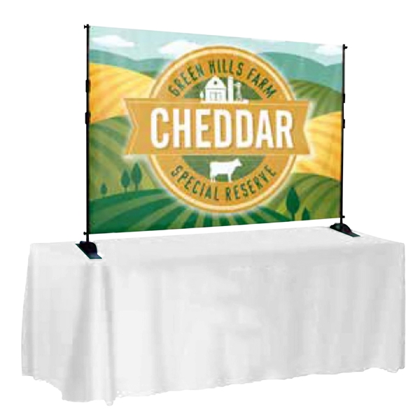 Promotional 6-ft. W x 5-ft. H Table Top Backdrop Kit