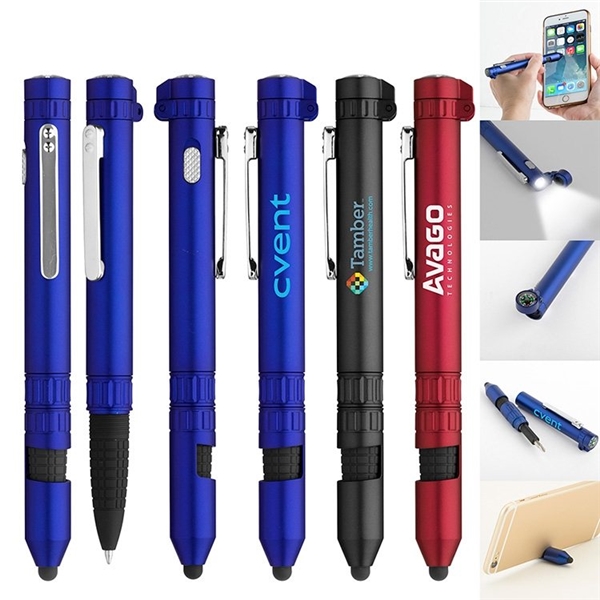 Promotional 6-in-1 Utility Multi-Tool Pen