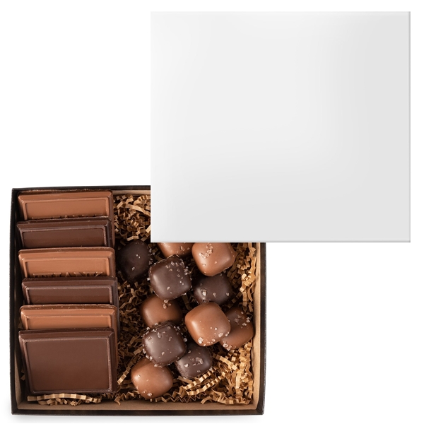 Promotional 6 Piece Cookie And Confection Gift Box With Sea Salt Caramels