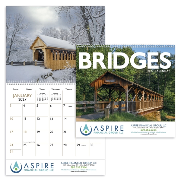 Promotional Triumph® Calendars Bridges Calendar