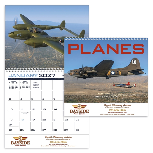 Promotional Triumph® Calendars Planes Calendar