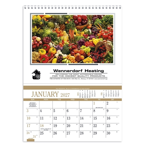 Promotional Triumph® Calendars Recipe Pocket Calendar