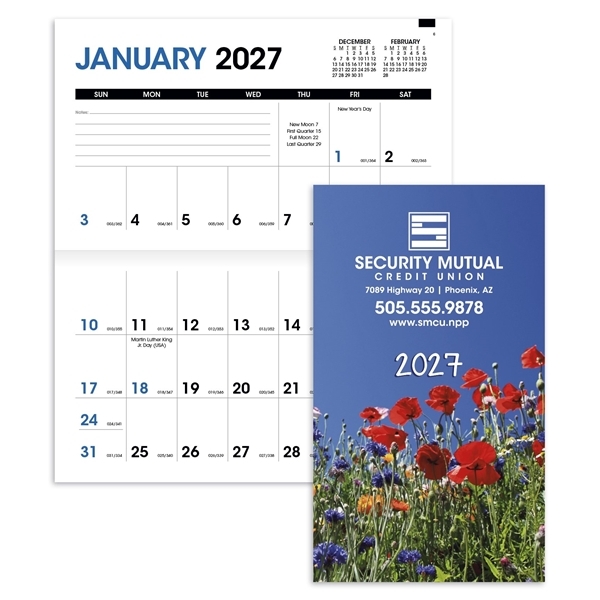 Triumph® Calendars Colorful Impressions Monthly Pocket Planner