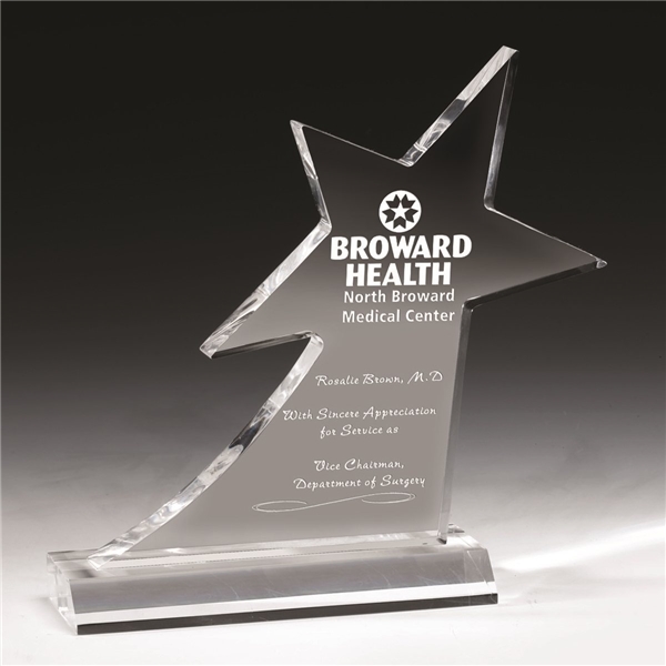 Promotional Shooting Star Award - 8x8x0.75in