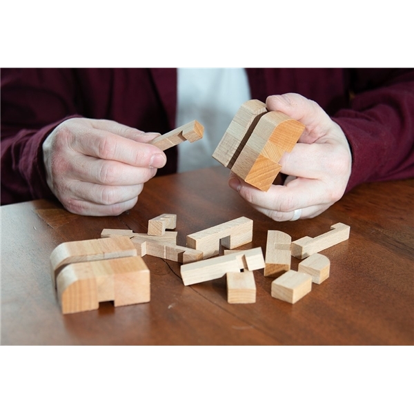 Custom Wooden Rhombus Puzzle - Logo Imprinted Toys