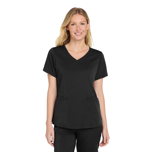 Promotional Wink Women’s Premiere Flex Mock Wrap Top