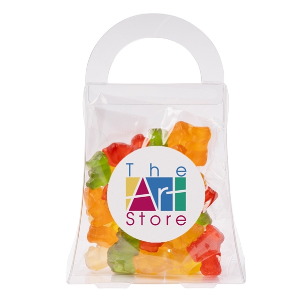 Promotional Clever Candy Purse Acetate Box with Gummy Bears
