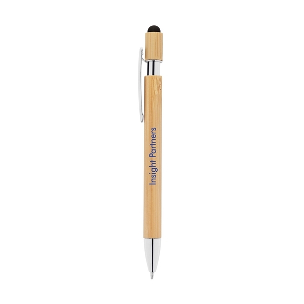 Promotional Bamboo Retractable Stylus Pen